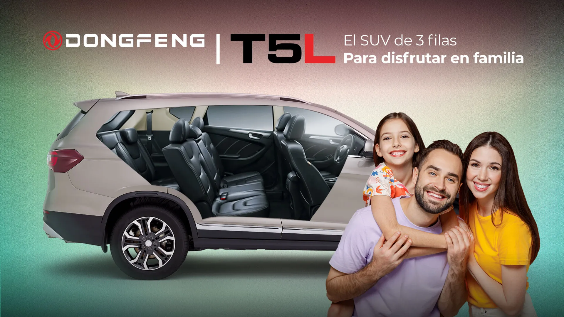 DONGFENG T5L, el SUV de 3 filas para disfrutar en familia